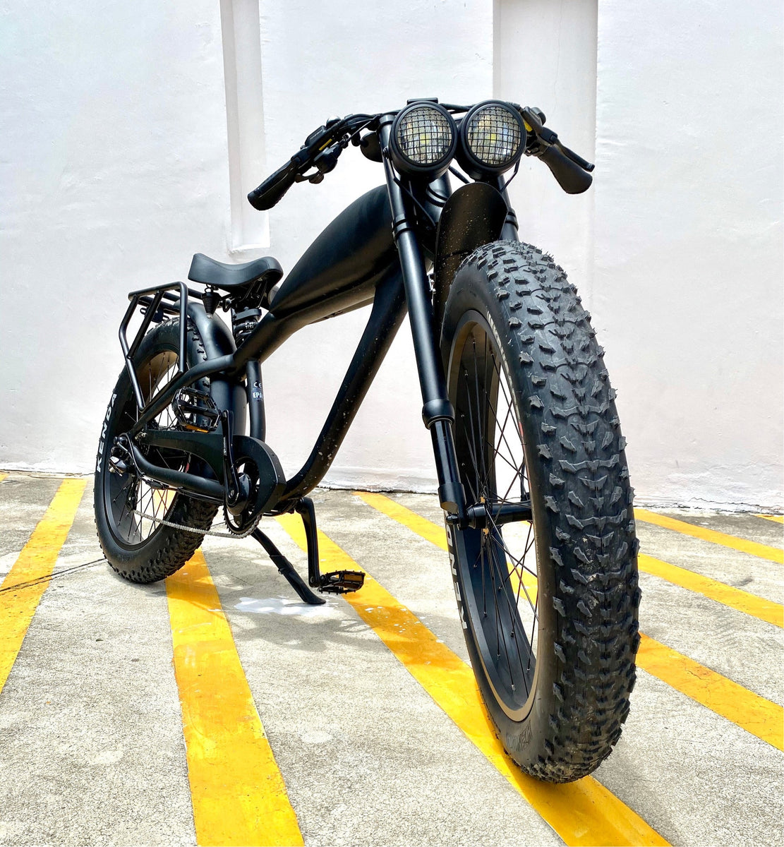 Cooler King 750st BLACK EDITION eBike - 48v, Retro Style Electric Bike ...